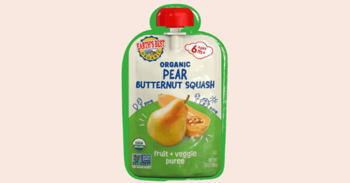 Pear + Butternut Squash | Baby Food Pouches | Earth's Best