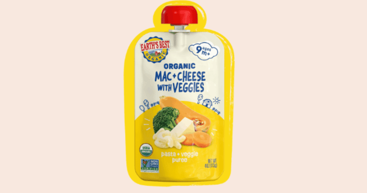 Mac + Cheese puree | Baby Food Pouches | Earth's Best