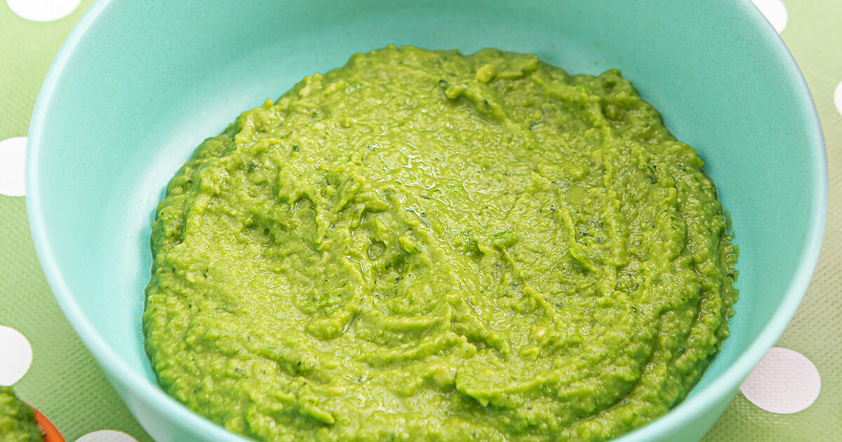 Peas, Avocado + Basil Puree Recipe | Earth's Best