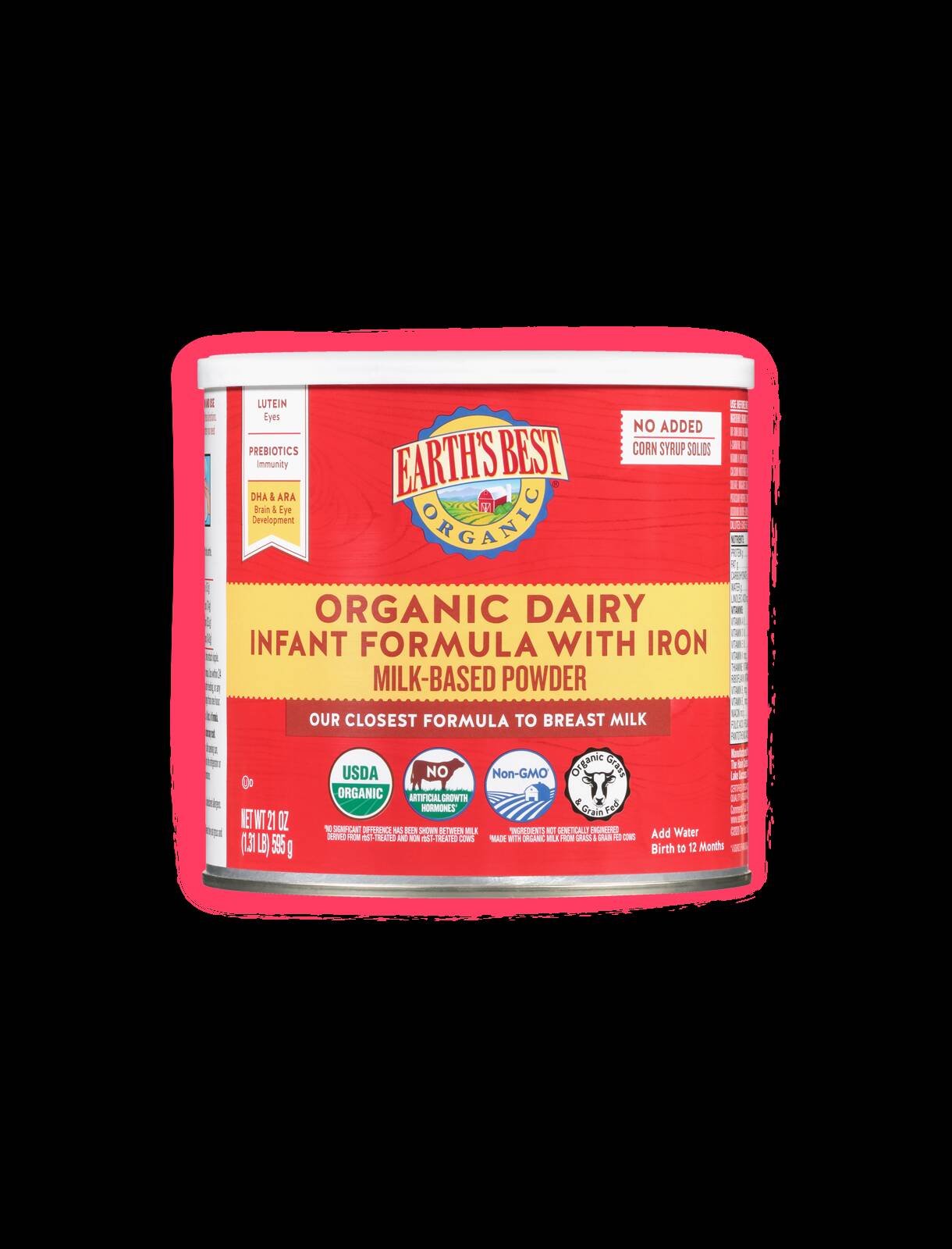 Organic Dairy Infant Formula With Iron | Earth's Best