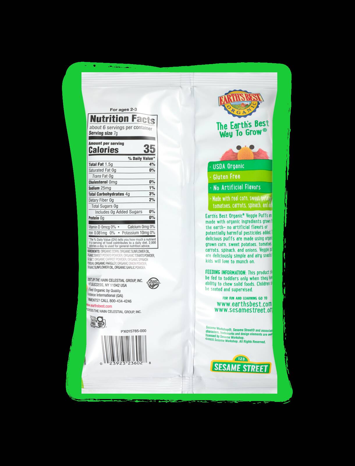 Veggie Puffs Original | Kids + Toddler Snacks | Earth's Best