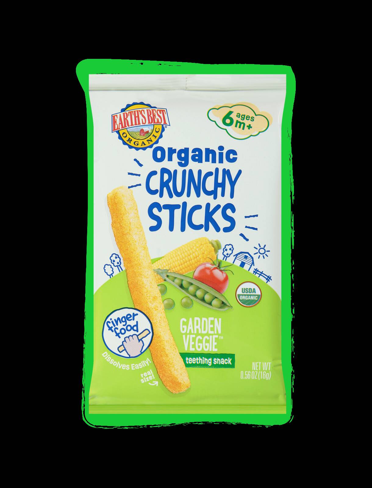 Garden Veggie™ Crunchy Sticks | Kids + Toddler Snacks | Earth's Best