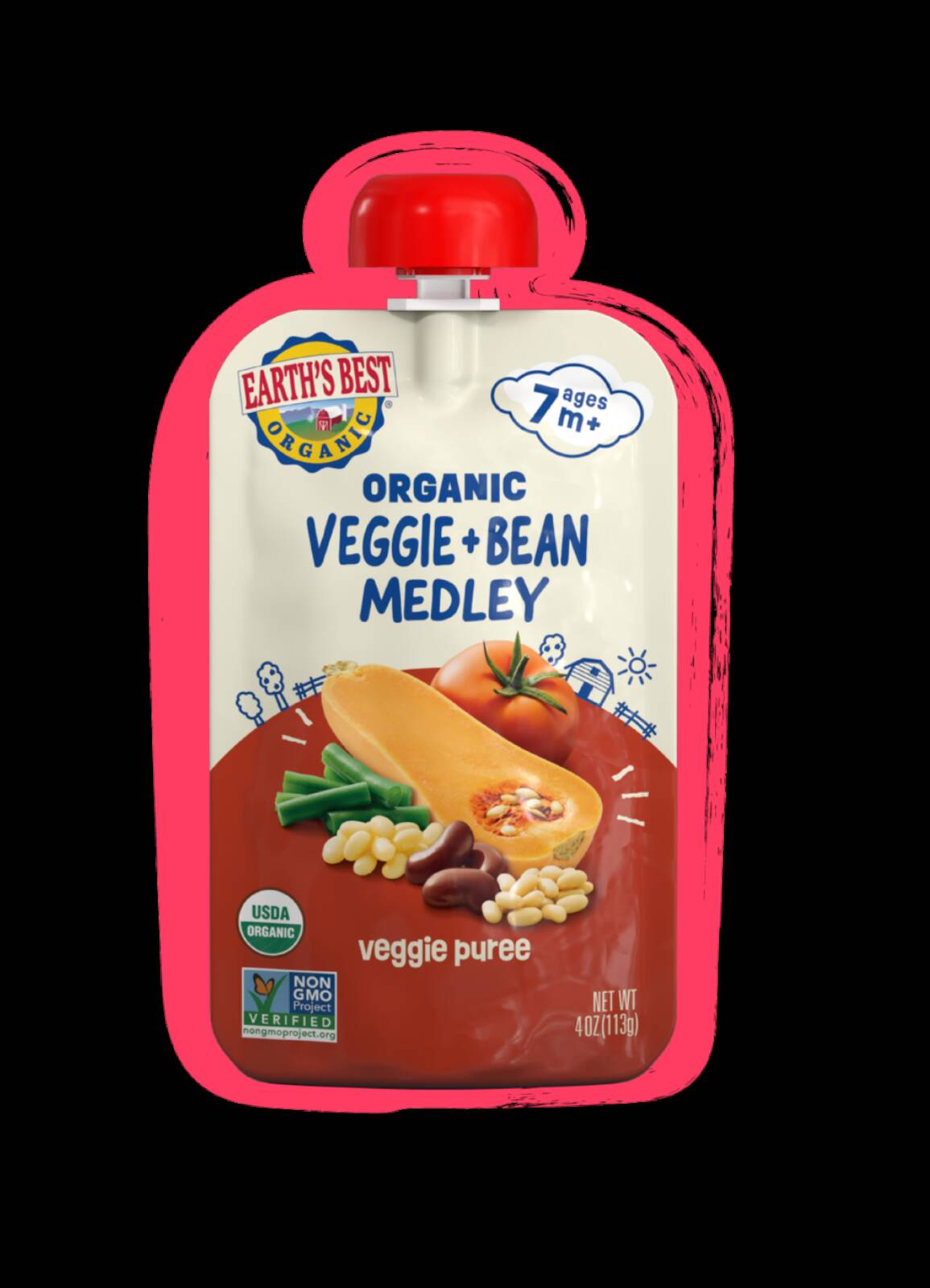 Beef Medley Puree | Baby Food Pouches | Earth's Best
